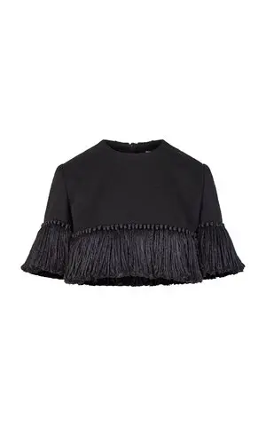 HEIRLOME Matilde Wool-blend Top - Black