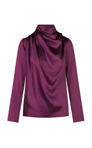 HEIRLOME Sybil Silk Top - Purple