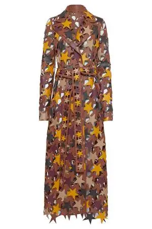 Gabriela Hearst Nuria Patchwork Stars Trench Coat