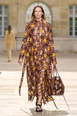 Gabriela Hearst Nuria Patchwork Stars Trench Coat
