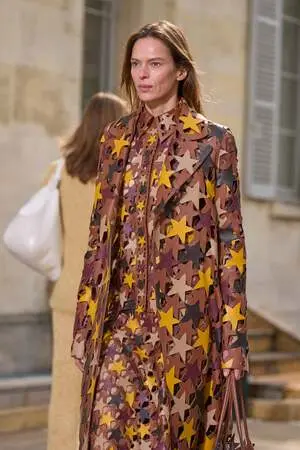 Gabriela Hearst Nuria Patchwork Stars Trench Coat