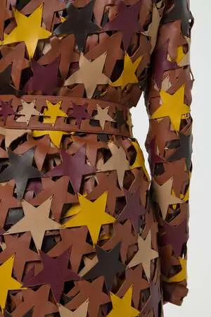 Gabriela Hearst Nuria Patchwork Stars Trench Coat