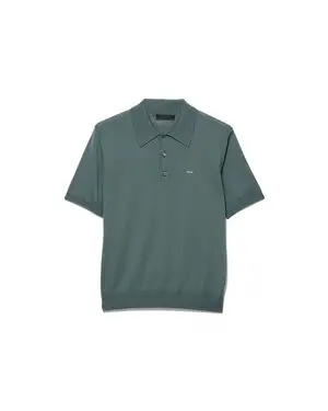 Prada Superfine Wool Polo Shirt - Green