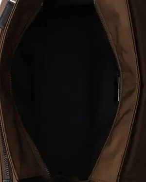 Prada Re-nylon And Leather Bag - Brown