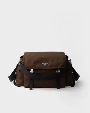 Prada Re-Nylon And Leather Bag Sienna