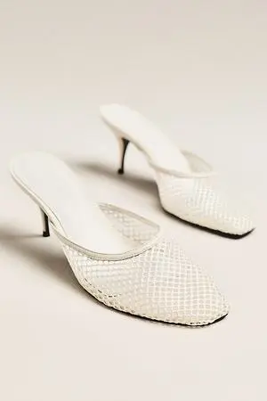 Black Suede Studio Heeled Mules Clogs For Women