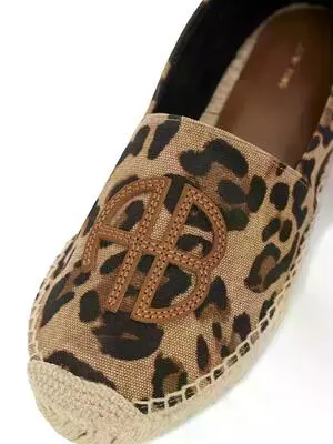 ANINE BING Paloma Leopard-print Espadrilles - Neutrals