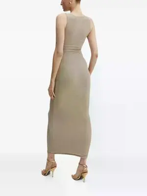 Guess Triangle-embellished Sleeveless Maxi Dress