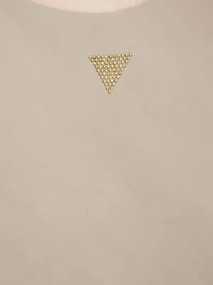 Guess Triangle-embellished Sleeveless Maxi Dress