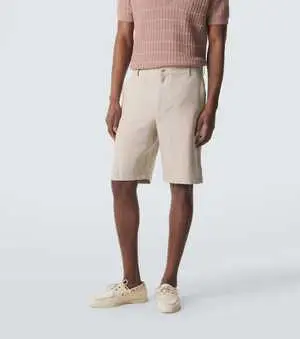 Canali Linen Bermuda Shorts - Beige