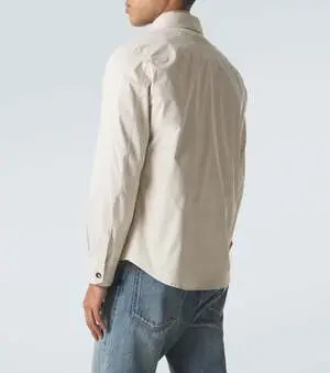 Zegna Cotton-blend Overshirt - Beige