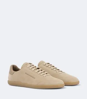 Zegna Suede Lace-up Sneakers - Beige
