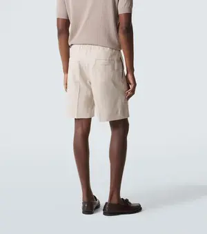 Zegna Linen Bermuda Shorts - White