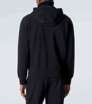 Zegna Cotton-blend Hoodie - Blue