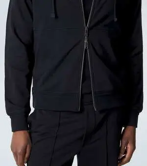 Zegna Cotton-blend Hoodie - Blue