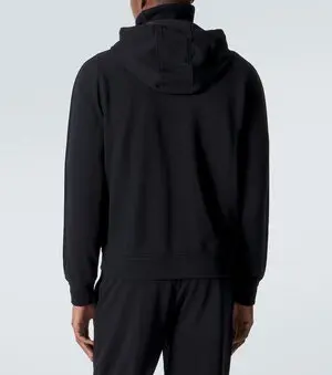 Zegna Cotton-blend Hoodie - Blue