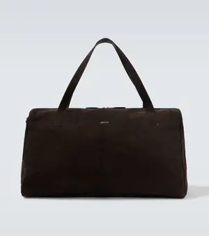 Zegna Leather Duffle Bag - Brown