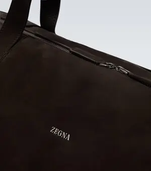 Zegna Leather Duffle Bag