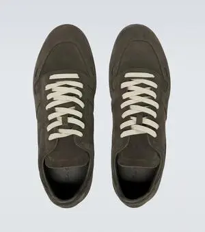 Rick Owens Minimal Suede Sneakers - Grey