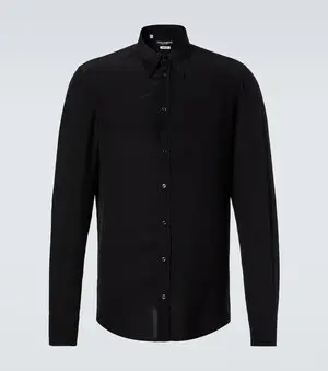 Dolce & Gabbana Silk Crêpe De Chine Shirt - Black