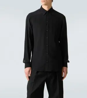 Dolce & Gabbana Silk Crêpe De Chine Shirt - Black
