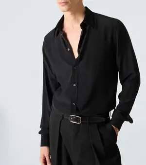 Dolce & Gabbana Silk Crêpe De Chine Shirt - Black