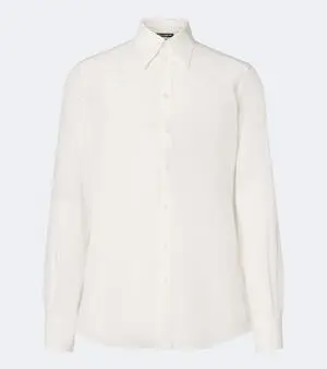 Dolce & Gabbana Silk Crêpe De Chine Shirt - White