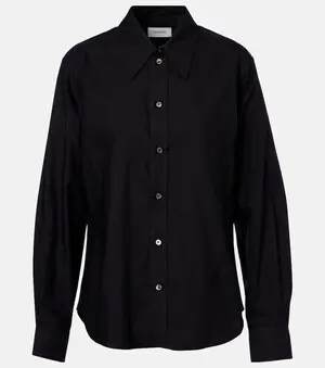 LEMAIRE Cotton And Silk Shirt - Black