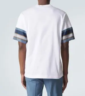 Dolce & Gabbana Printed Cotton And Silk T-shirt