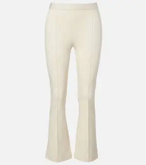 Wolford Grazia Cropped Jersey Flared Pants - White