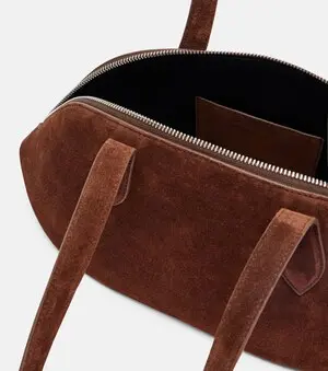 AESTHER EKME Cosmo Suede Bowling Bag - Brown