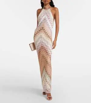 Missoni Halterneck Lamé Maxi Dress