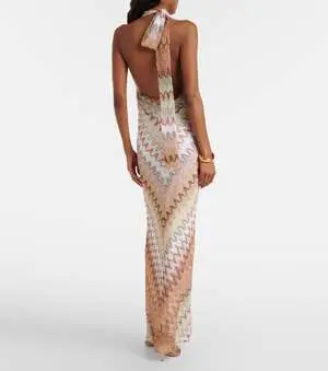Missoni Halterneck Lamé Maxi Dress