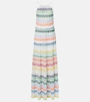 Missoni Halterneck Lamé Maxi Dress - Multicoloured