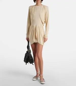 Isabel Marant Étoile Bloris Studded Leather Ballet Flats - White