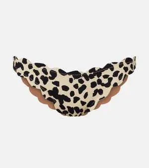 Marysia Antibes Scalloped Bikini Bottoms - Brown