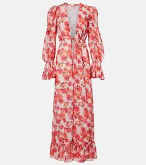 BANANHOT Berta Floral Beach Cover-up - Red