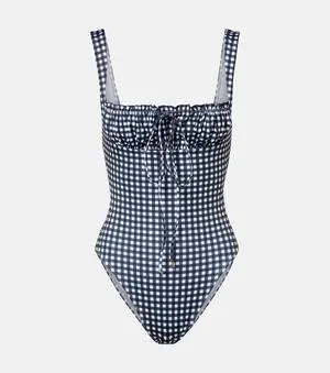 BANANHOT Gia Gingham One Piece Swimsuit - Black