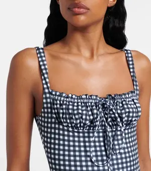 BANANHOT Gia Gingham One Piece Swimsuit - Black