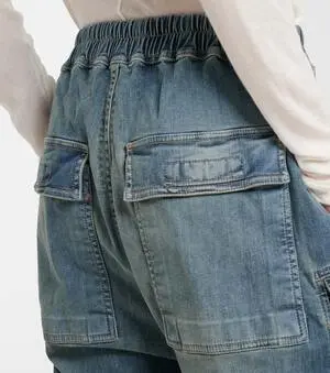 Rick Owens Jumbo Belas Cargo Jeans - Blue
