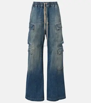 Rick Owens Jumbo Belas Cargo Jeans - Blue