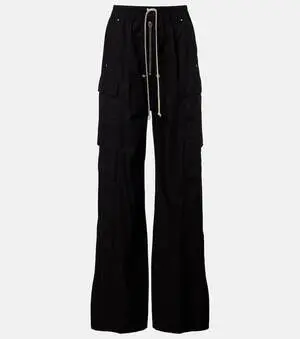 Rick Owens Jumbo Belas Cotton Cargo Pants - Black