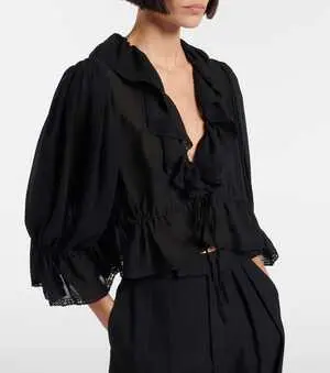 Chloé Ruffled Silk Blouse