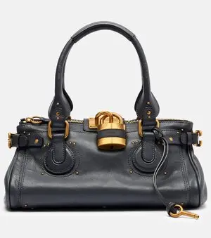 Chloé Chloé Paddington Leather Shoulder Bag Black