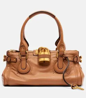 Chloé Paddington Leather Shoulder Bag - Brown