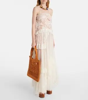 Chloé Raffia Tote Bag