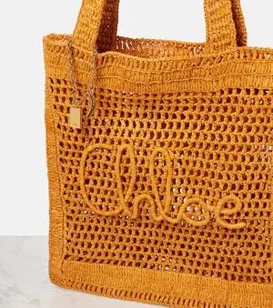 Chloé Raffia Tote Bag