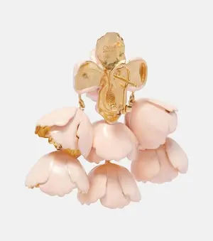 Chloé Flower Cloud Enamel Drop Earrings
