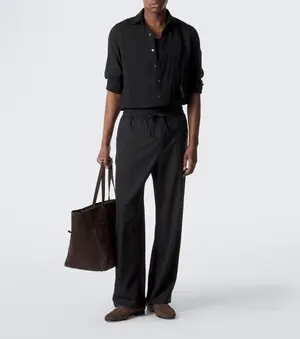 Manolo Blahnik Mario Suede Loafers - Brown