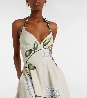 Oscar De La Renta Floral Dress